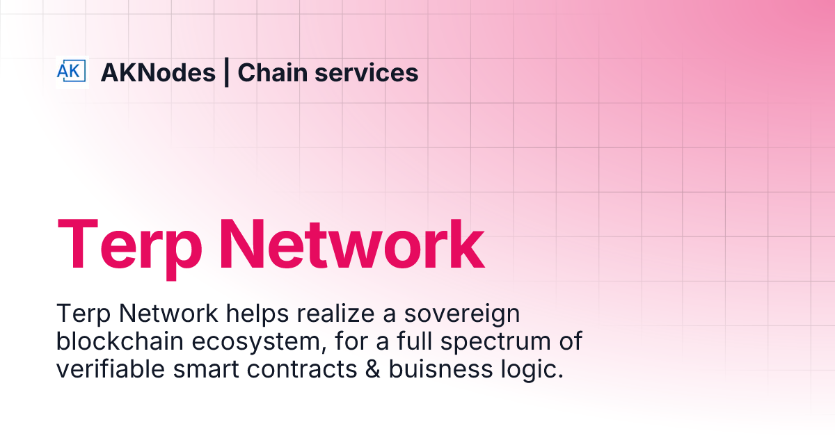 Terp Network | AKNodes | Chain services